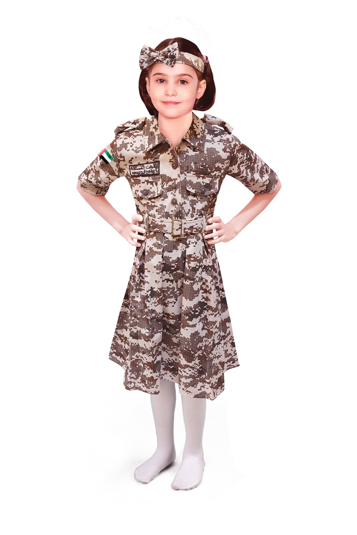 Military dress costume for girls – costumax